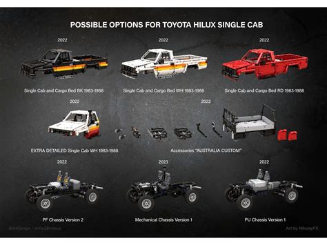 Lego Moc Single Cab And Cargo Bed For Toyota Hilux Red By Rm8 Lego