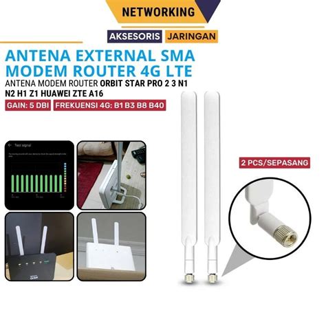 Jual Penguat Jaringan Antena Modem Router Orbit Star Pro 2 3 N1 N2 H1