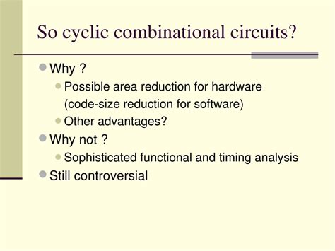 Ppt Combinationality Of Cyclic Circuits Powerpoint Presentation Free