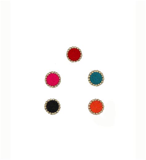 Anuradha Art Jewellery Multi Colour Small Bindi Wedding Bindi Packets