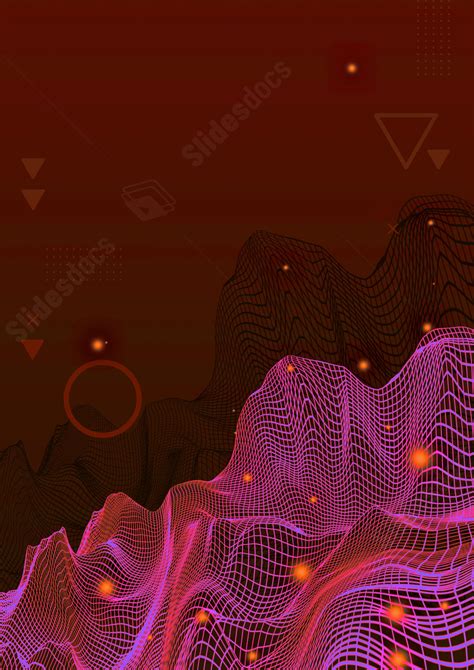 Artistic Wave Technology In Abstract Red Rose Lines Page Border