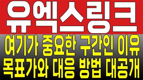 유엑스링크 코인 전망 여기가 중요한 구간인 이유 목표가와 대응 방법 대공개 Youtube