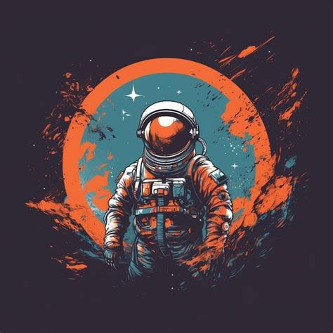 Premium Ai Image An Astronaut In A Spacesuit Standing In Front Of A