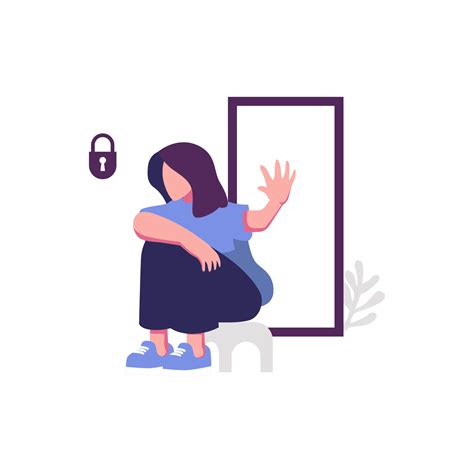 Learned Helplessness Flat Style Illustration Vector Design 24082337