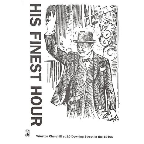 His Finest Hour Winston Churchill Headline Post Card No 44 Signed On