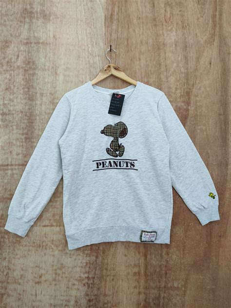 Harris Tweed Peanuts Snoopy X Harris Tweed Sweatshirt Vintage 46 068 Grailed