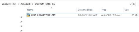 Solved How To Create A Pat File For Custom Hatches Autodesk Community