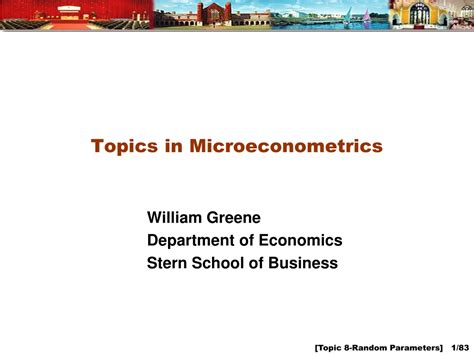 Ppt Topics In Microeconometrics Powerpoint Presentation Free