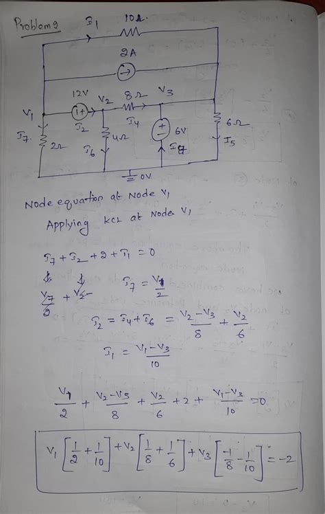 [solved] problem 1 create a system of node voltage equations for the circuit course hero