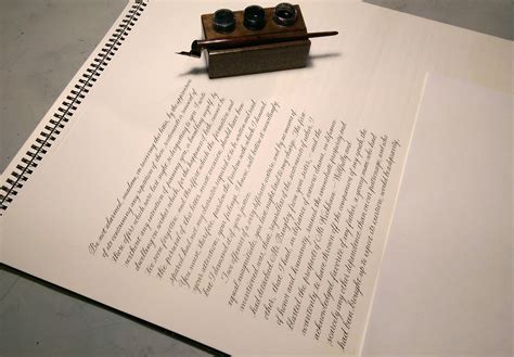 Pointed Pen Practice Painting Speech