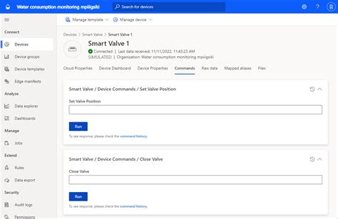 자습서 azure iot 물 사용량 모니터링 azure iot central microsoft learn