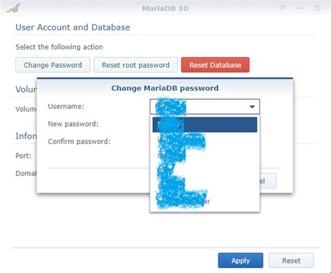 Synology How To Change Password On Mariadb Marius Hosting