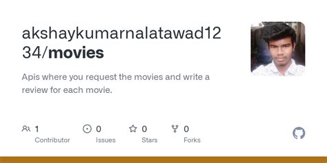 GitHub Akshaykumarnalatawad Movies Apis Where You Request The Movies And Write A Review
