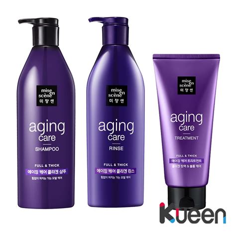 [Mise En Scene] Aging Care Shampoo 680ml / Aging Care Rinse 680ml ...