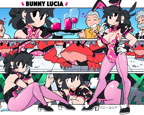 Rule 34 Big Breasts Breasts Bunnysuit Crab Female Lucia Scott Malin