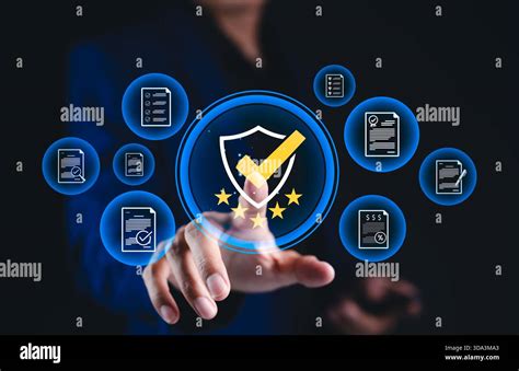 Quality Assurance And Certification Compliance Concept Businessman