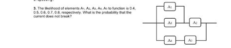 solved a1 3 the likelihood of elements a1 a2 a3 a4 as