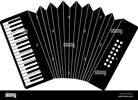 Accordion Icon On White Background Chromatic Accordion Symbol Old Accordion Sign Musical