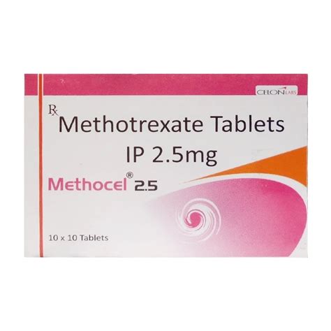 Methocel 2 5mg Celon Labs 10 Vỉ X 10 Viên Methotrexate 2 5mg