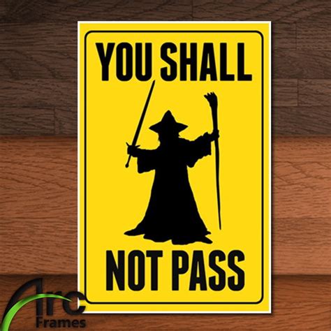 Placa Decorativa Mdf O Senhor Dos Anéis You Shall Not Pass