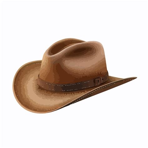 Stylish Stetson Hat Clipart On White Background Premium Ai Generated