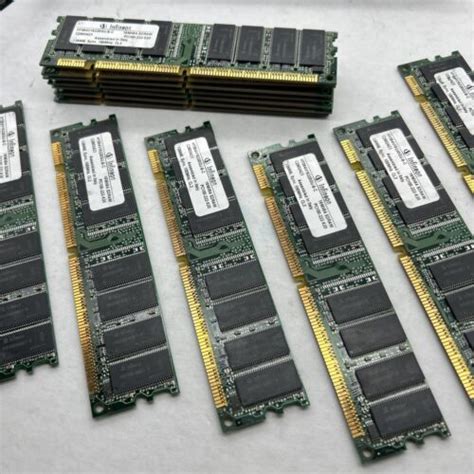Infineon 128mb Pc100 Memory Sdram 168pin 16x64 Non Ecc Dimms 16mx64 Cl2
