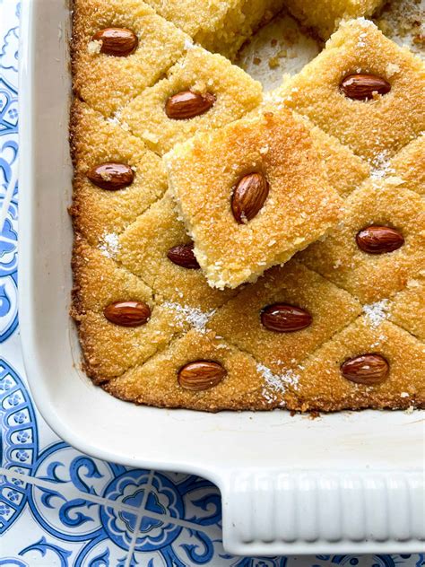 Middle Eastern Semolina Cake Archives Fufus Kitchen