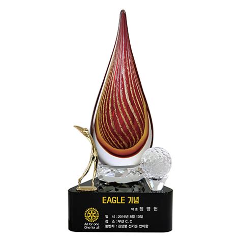 Bt391 수공예트로피 골프트로피 이글패 홀인원패