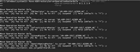 Transfer And Seize Fsmo Roles Using Powershell Jorge Bernhardt