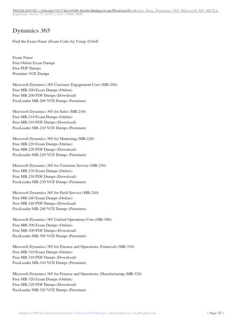 Dynamics 365 Certification Exam Resources Free Dumps And Premium