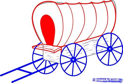 How To Draw A Covered Wagon Step By Step Google Search Guided