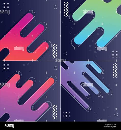 Abstract Designs In Color Vector Illustrations Stock Vector Image And Art Alamy