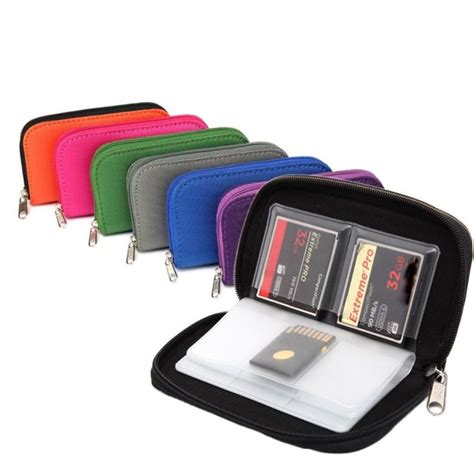 Tsglot 22 Slots Memory Card Storage Bag Game Accessories With Zipper