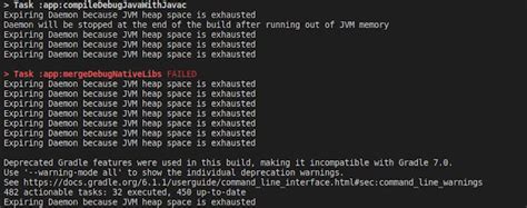 How To Fix Expiring Daemon Because Jvm Heap Space Is Exhausted React