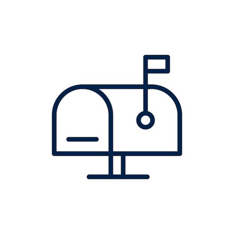 Premium Vector Mailbox Postal Icon Vector Illustration Template