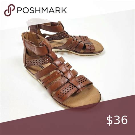 Clarks Brown Gladiator Sandal Comfort Size 65
