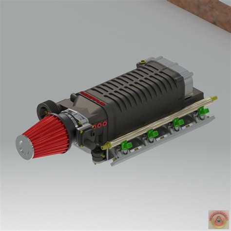 💭 Whipple 29l 8 Rib Supercharger・ Stl File For 3d Printing・cults