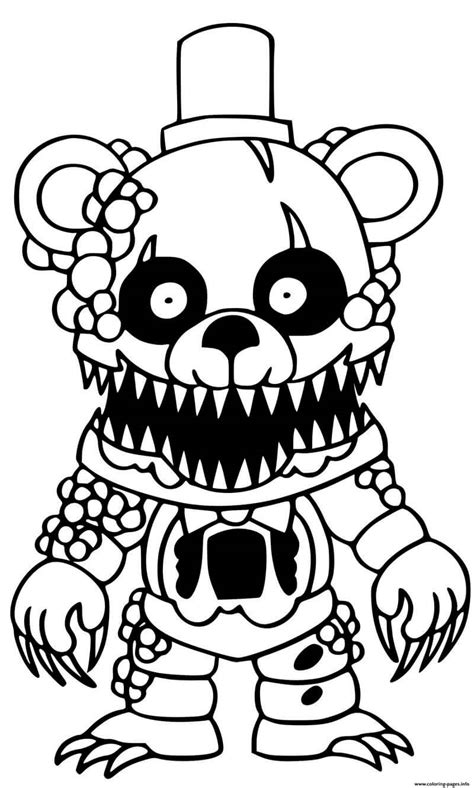 Kolorowanka Fnaf Do Druku Pobierz Wydrukuj Lub Pokoloruj Online Już