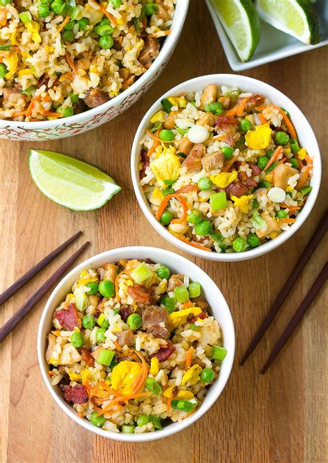 Triple Pork Fried Rice Recipe Asian Inspired Hawaiian Delight
