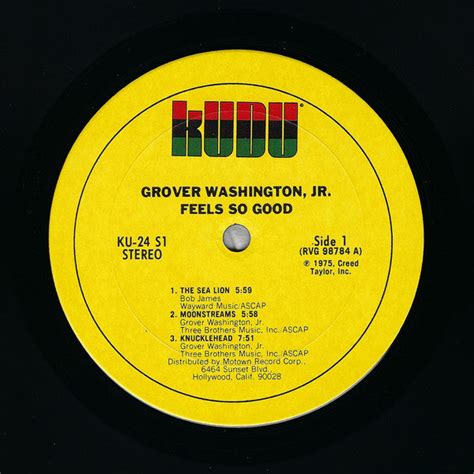 Grover Washington Jr Feels So Good Us Pressing Vinyl Pursuit Inc