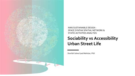 Pdf Sustainable Design Space Syntax Spatial Network And Static Activities Analysis
