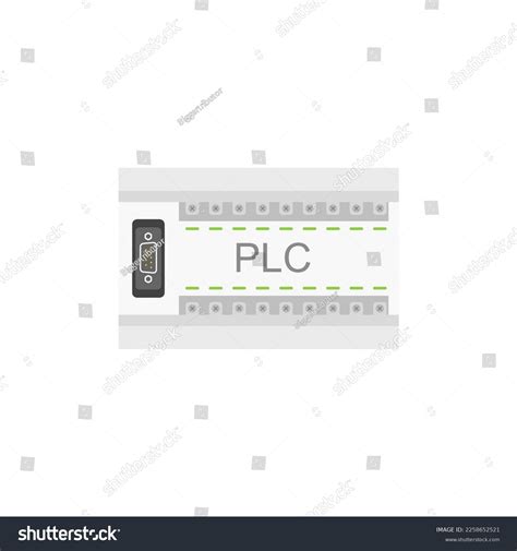Plc Programmable Logic Controller Industrial Computer Stock Vector