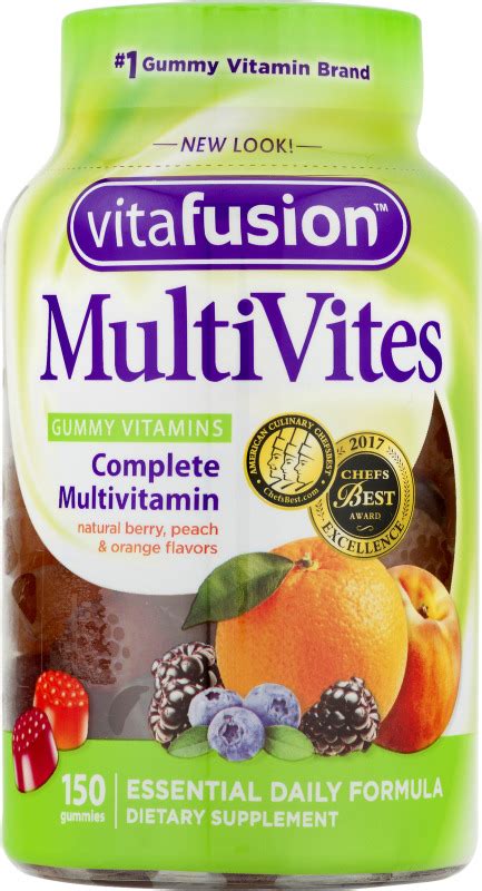 Vitafusion Multivites Complete Multivitamin Gummy Adult Vitamins Berry