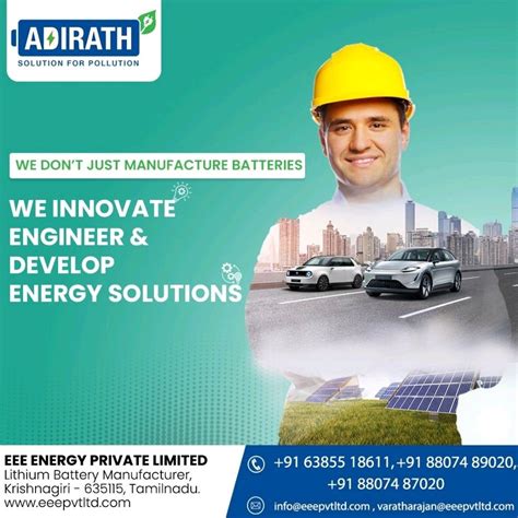 Adirath Adirathbatteries Eeeenergy Mohanraj Selvaraj