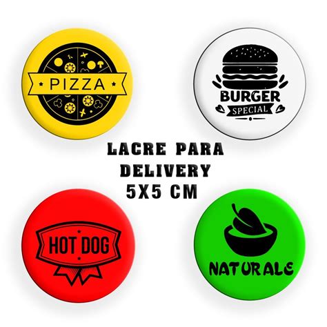 Kit Lacre Delivery Personalizado Redondo X Cm Ifood Lanche Pizza Adesivo Shopee Brasil