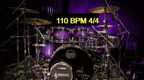 110 Bpm 44 Drum Track A Loop More Complexed Youtube