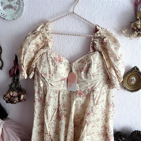 Selkie Tea Rose Day Dress Nwt Size 4x Plus Size Depop