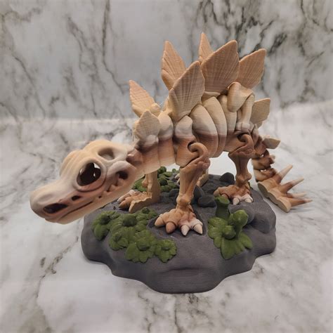 Flexi Fidget Skeleton Stegosaurus 3d Fossil Flexi Factory