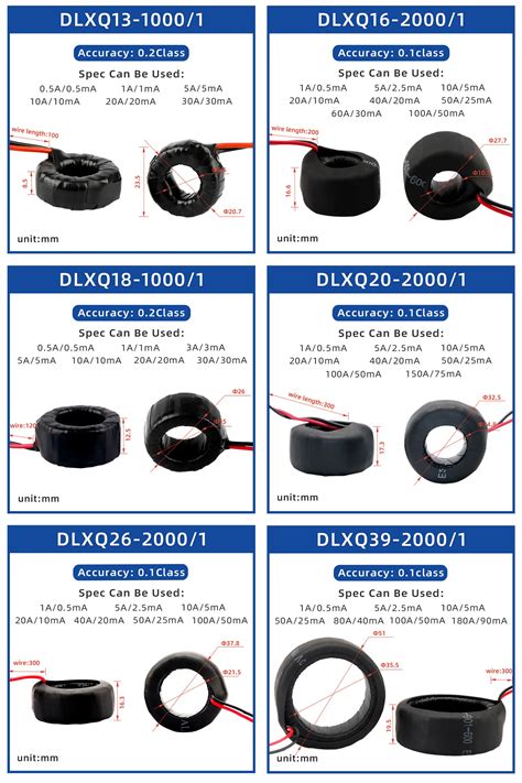 Mini Precision Current Transformer Lead Wire Pcb Pin Coil Ac Ct 5a 2