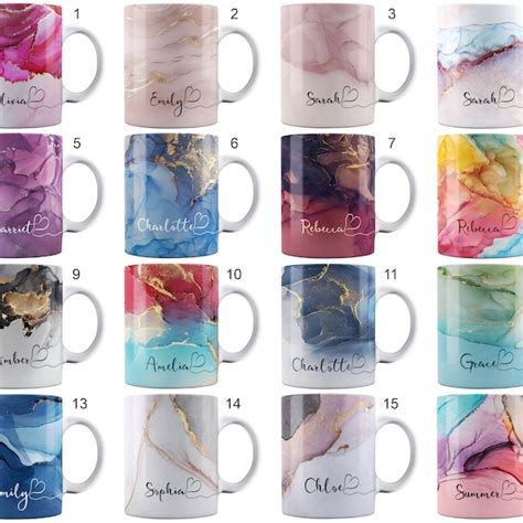 Marble Coffee Mug Etsy